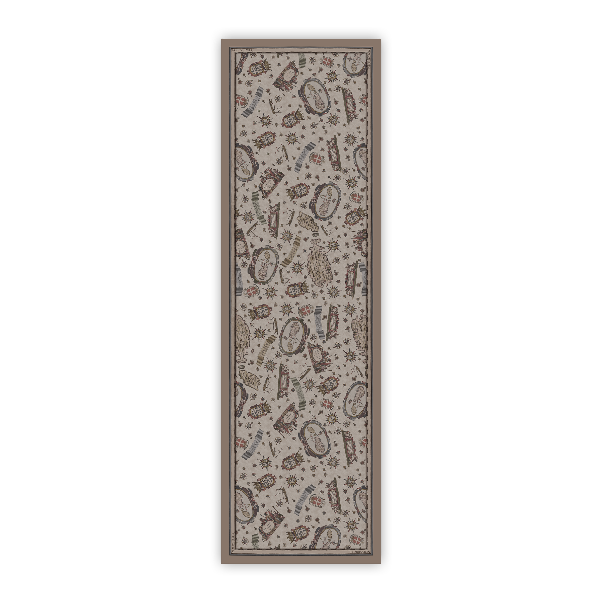 Chiffon scarf map icons | charlesandron.com